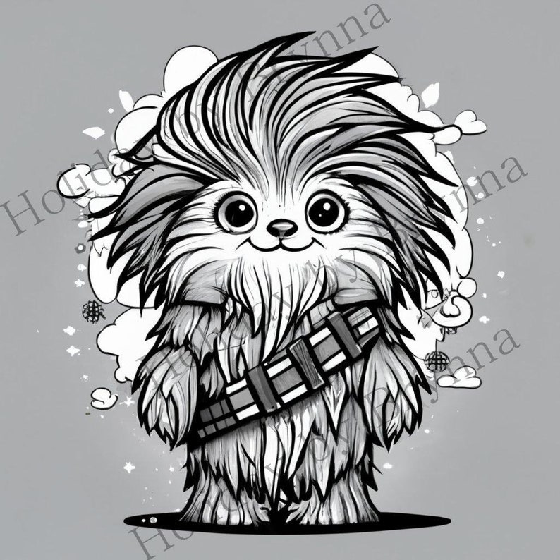 Printable Toddler Chewbacca Coloring Page - Etsy