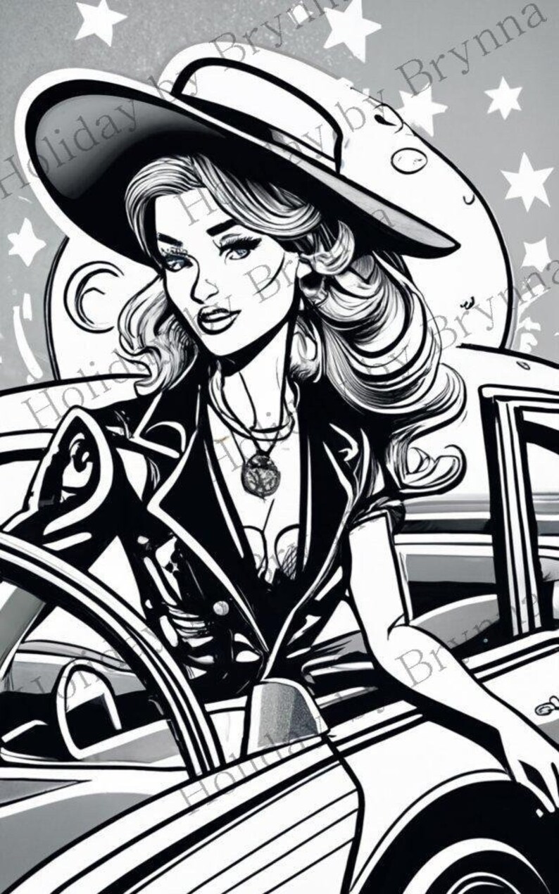 Printable Barbie's Fashionable Drive Coloring Page - Etsy