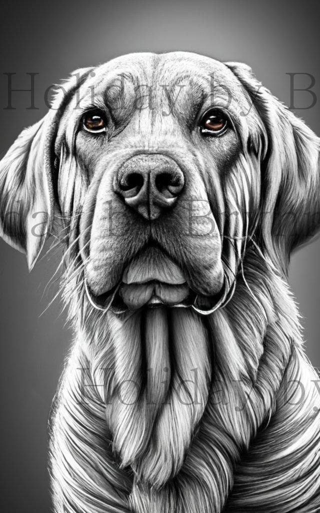 Printable Realistic Labrador Retriever Dog Adult Coloring Page PDF - Etsy