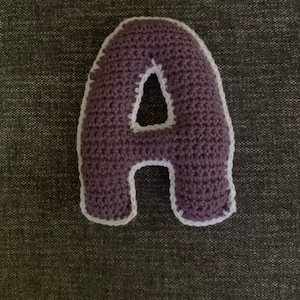 Set of 4-customizable Crochet Alphabet Letter-choose Your Letter - Etsy