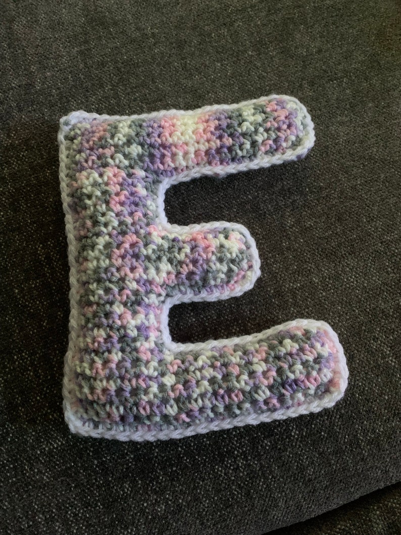 Set of 6-customizable Crochet Alphabet Letter-choose Your Letter - Etsy