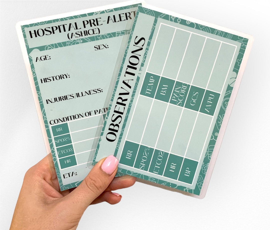 Paramedic Pocket Prompt Cards - Etsy