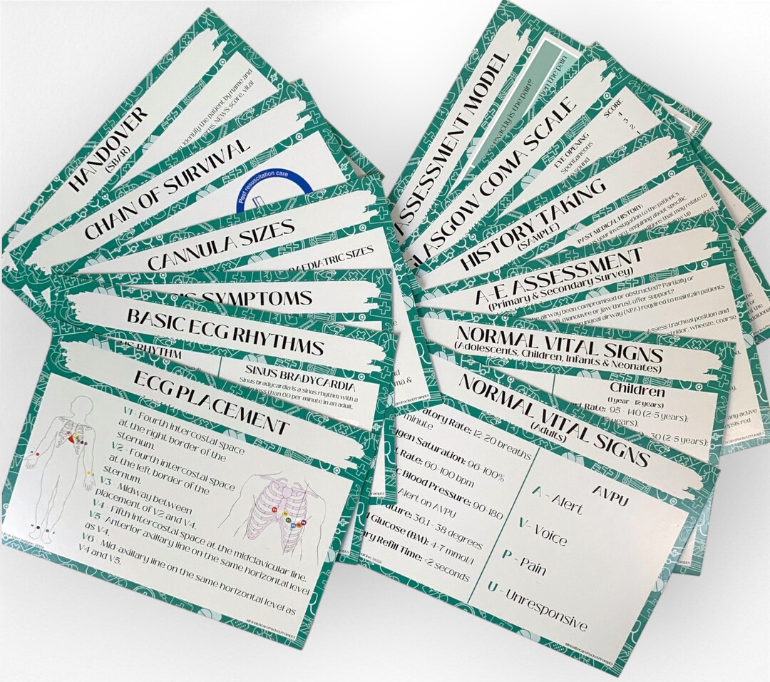 Paramedic Essential Flashcards - Etsy