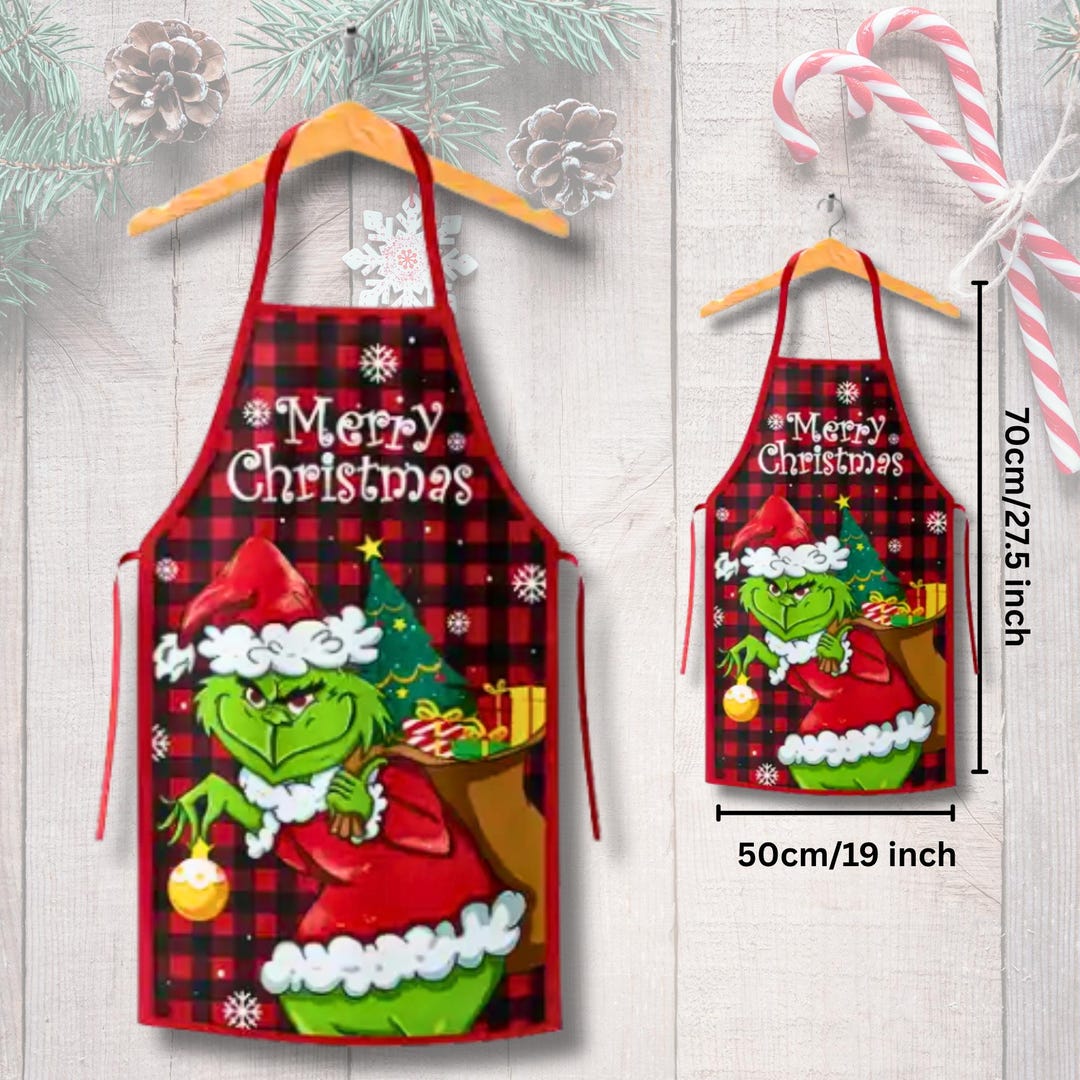 Christmas Kitchen Apron for Men, Women & Kids | Holiday Baking Aprons ...