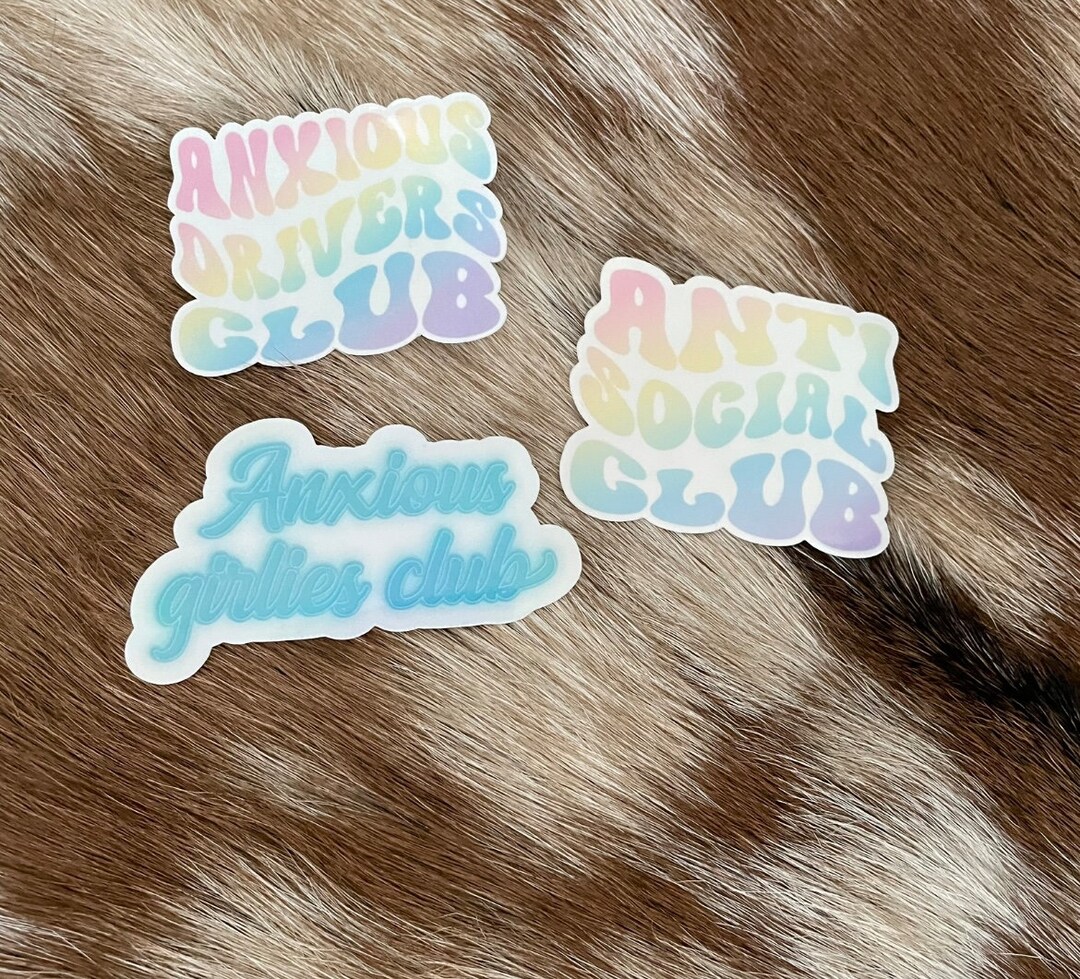 Anxious Sticker Bundle - Etsy