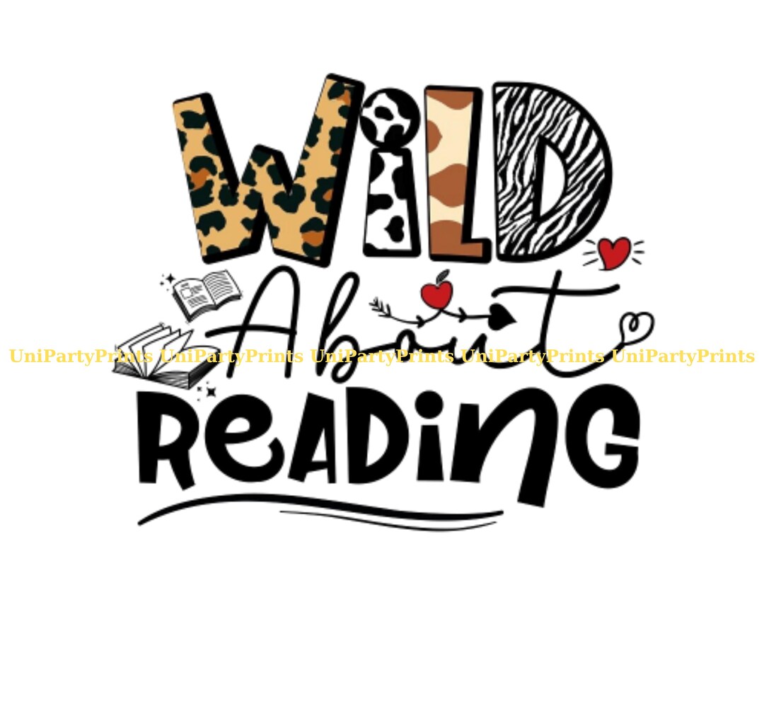 Wild About Reading SVG & PNG Perfect for DIY Projects, 1st Day of ...