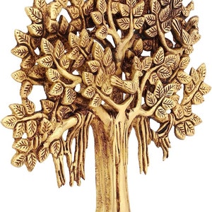 Brass Golden Antique Finish Tree Wall Hanging Height-18cm - Etsy