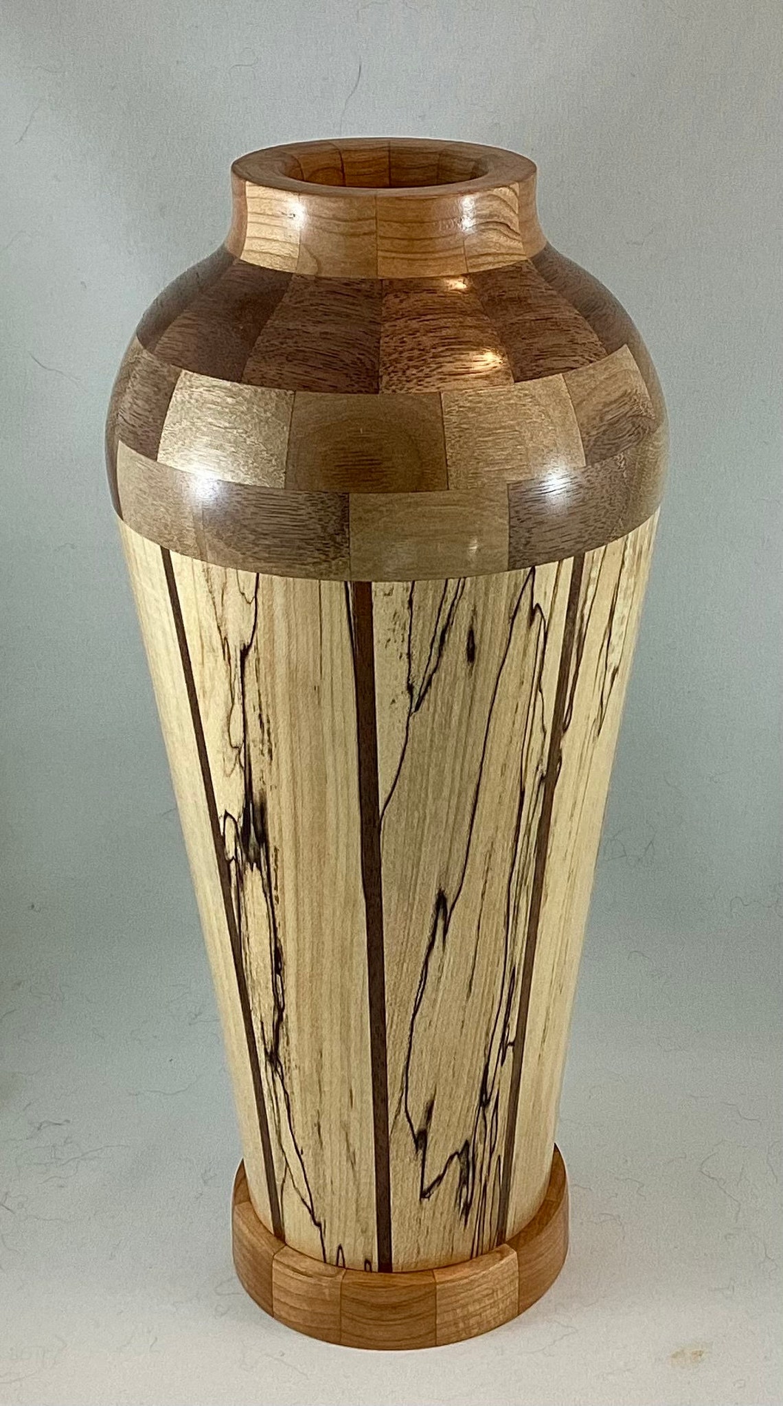 Segmented Wood Turned Vase. - Etsy