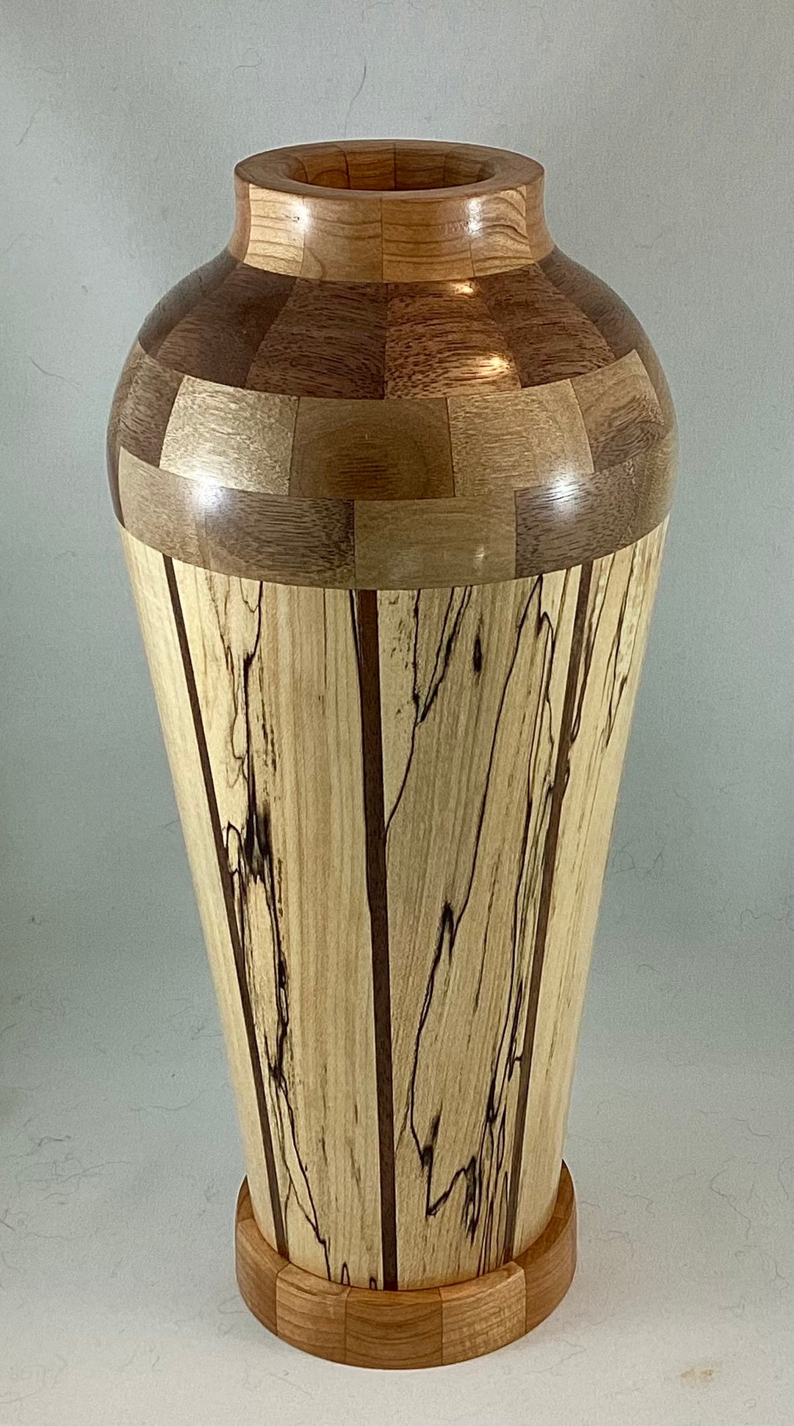 Segmented Wood Turned Vase. - Etsy