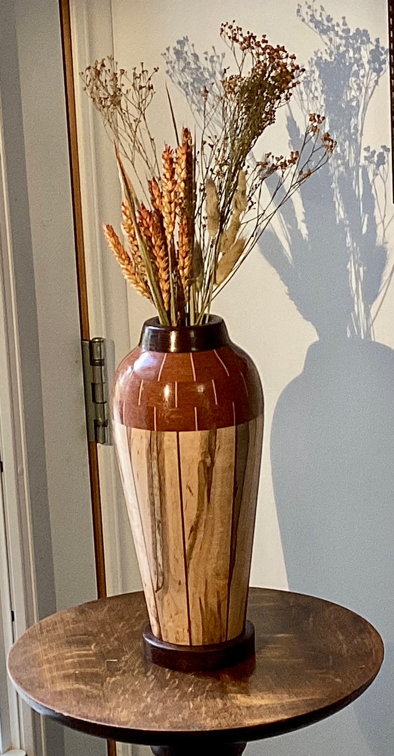 Segmented Wood Turned Vase. - Etsy