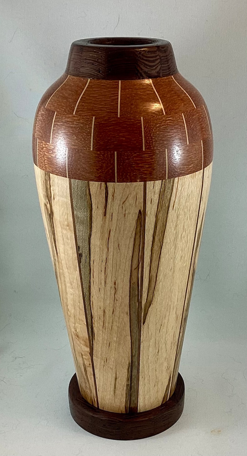 Segmented Wood Turned Vase. - Etsy