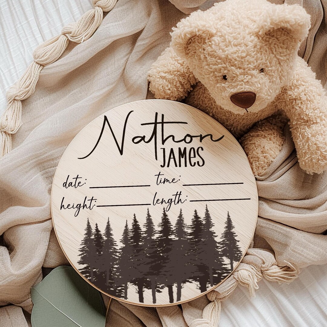 Hospital Baby Sign, Laser Stats Sign, Birth Stats Sign, Baby ...