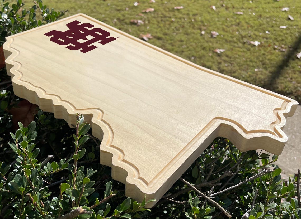 Mississippi State Charcuterie Board: Officially Licensed Poplar Serving ...