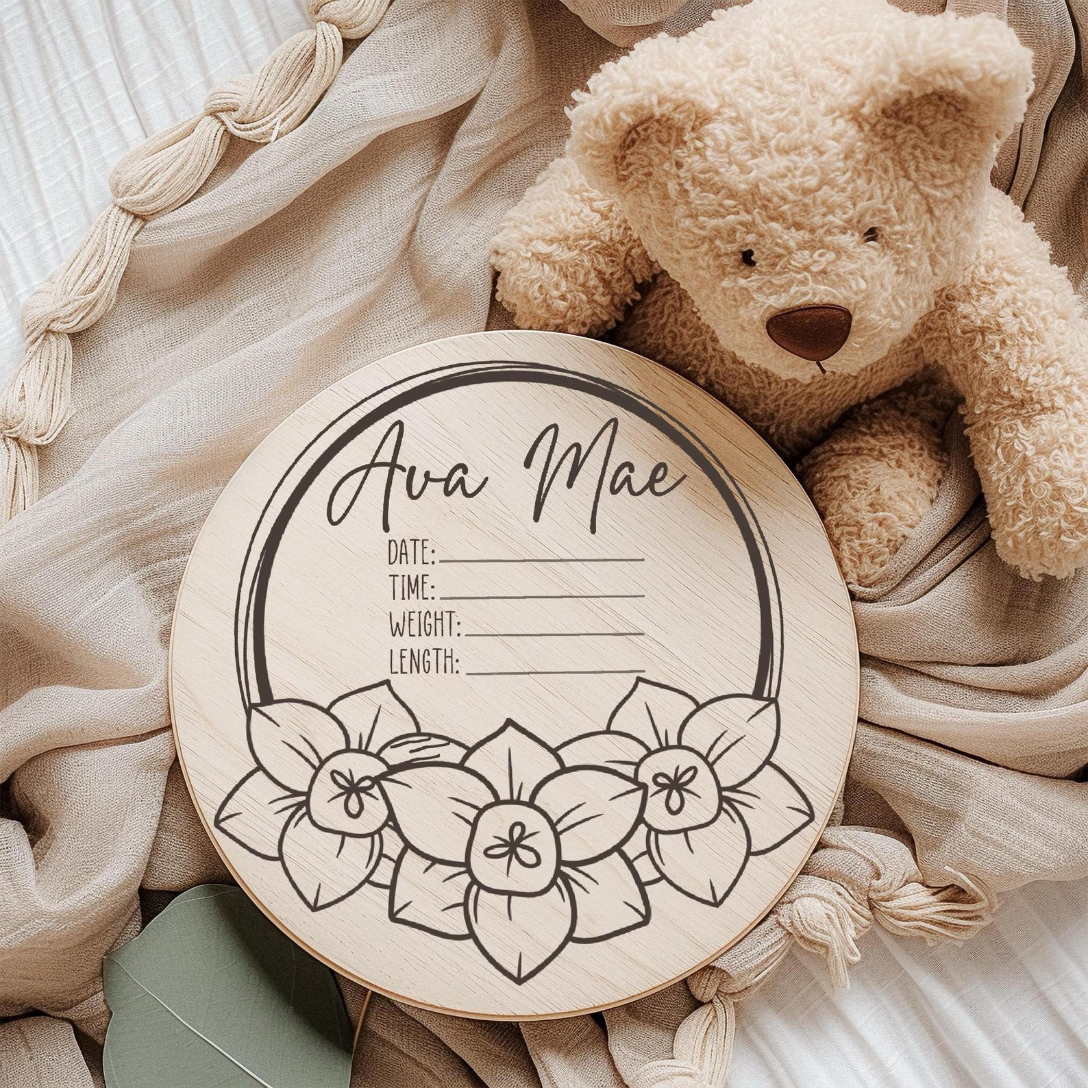 Hospital Baby Sign, Laser Stats Sign, Birth Stats Sign, Baby ...