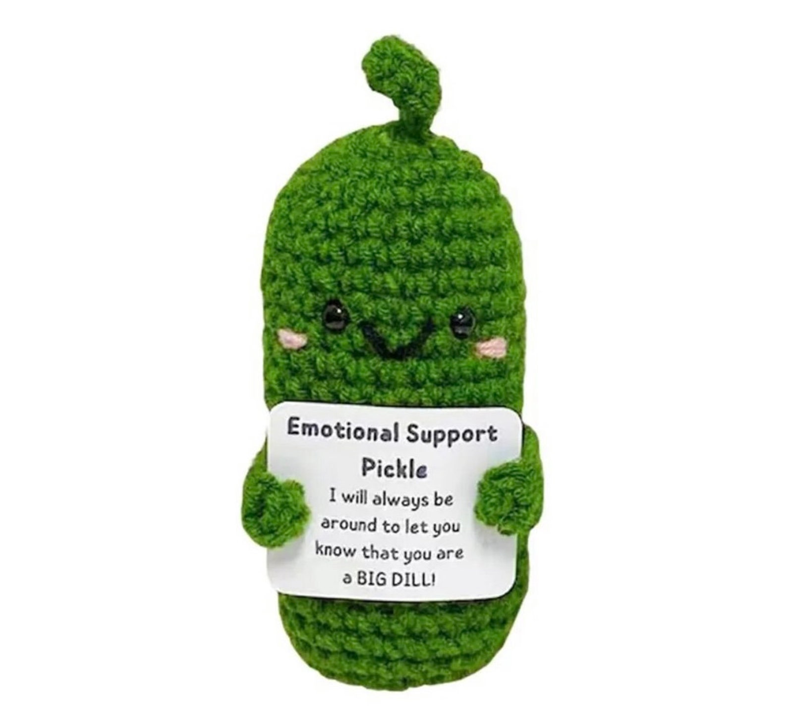 Emotional Support Pickle Cute Crochet Pickled Cucumber - Etsy
