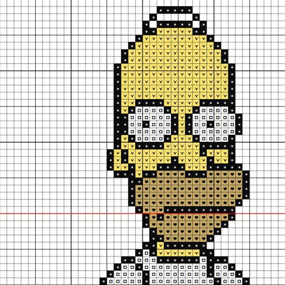 Chibi Simpsons, Cute Homer and Marge Cross Stitch Pattern, PDF Download ...