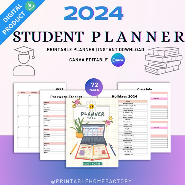 Student Planner - Etsy