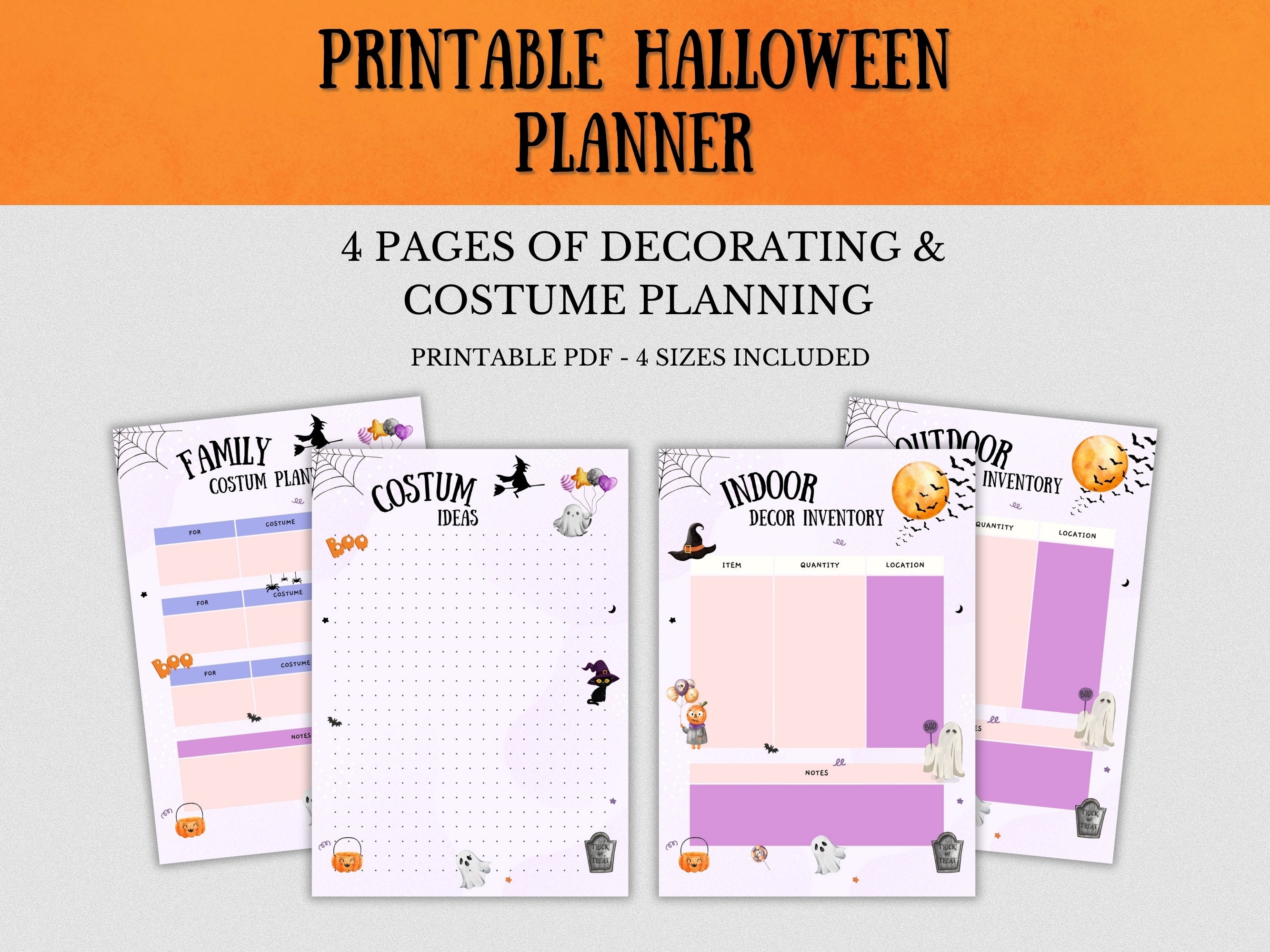 Printable Halloween Planner Goodnotes Halloween Planner - Etsy