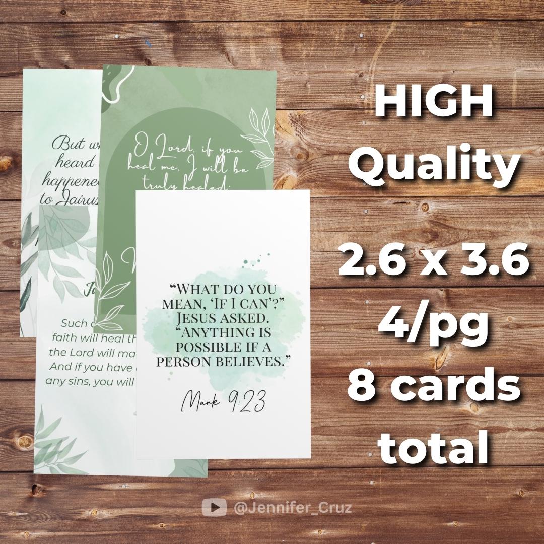 PRINTABLE Healing Scripture Cards - Etsy