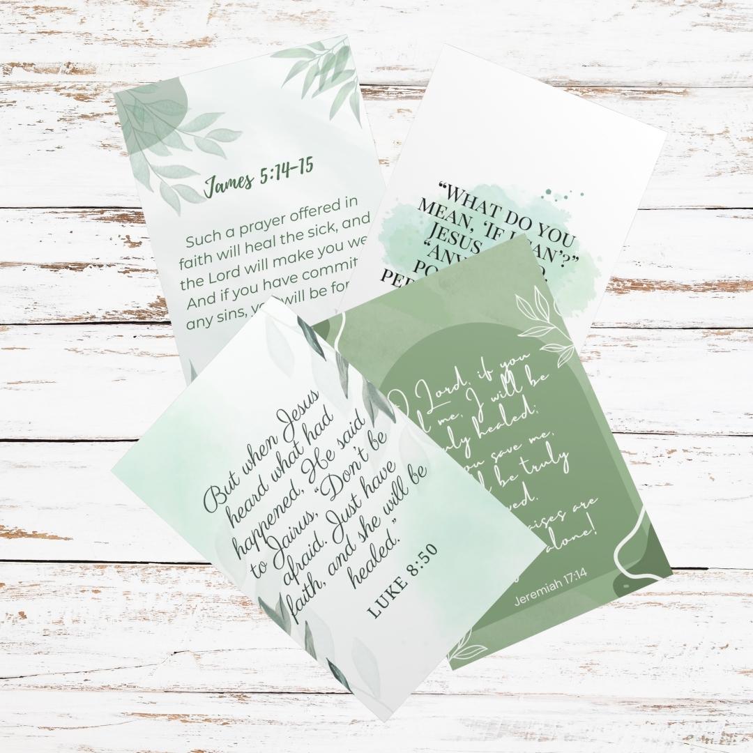 PRINTABLE Healing Scripture Cards - Etsy