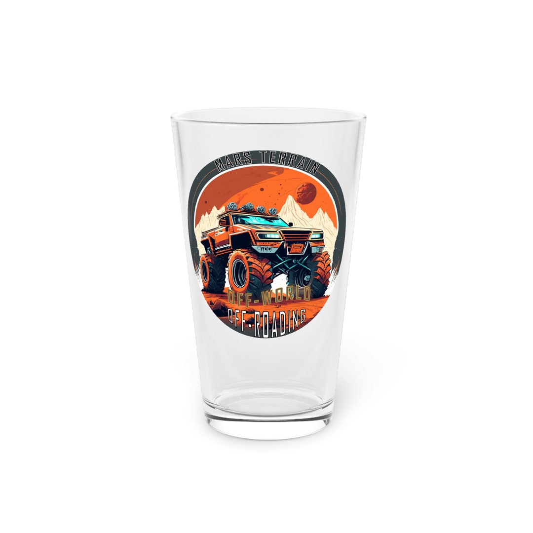 Mars Terrain Off-roading Pint Glass: Red Planet Adventure - Etsy