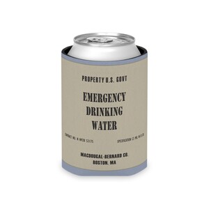 Fallout Insired-emergency Drinking Water-12 Oz Can Coolercan Cooler - Etsy