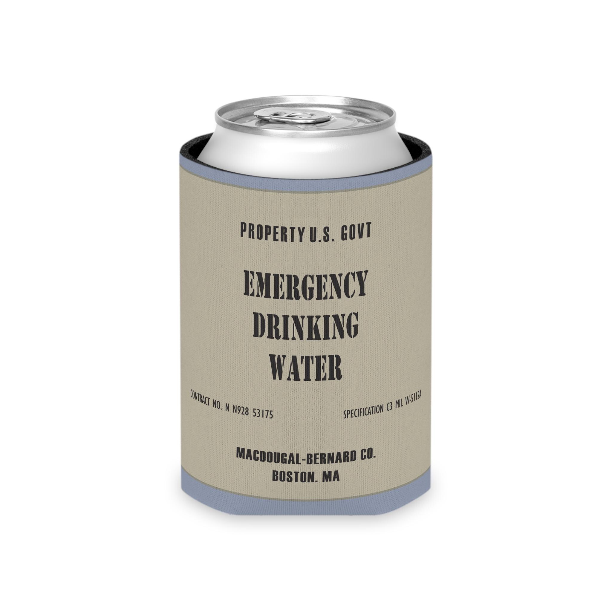Fallout Insired-emergency Drinking Water-12 Oz Can Coolercan Cooler - Etsy