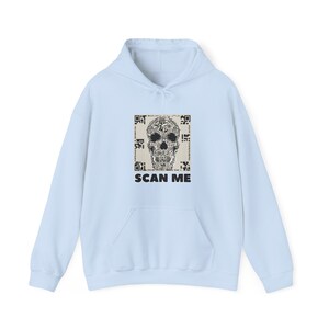 Skeleton Scan Me Hoodie, Code QR Skeleton ,funny QR Code Skeleton ...