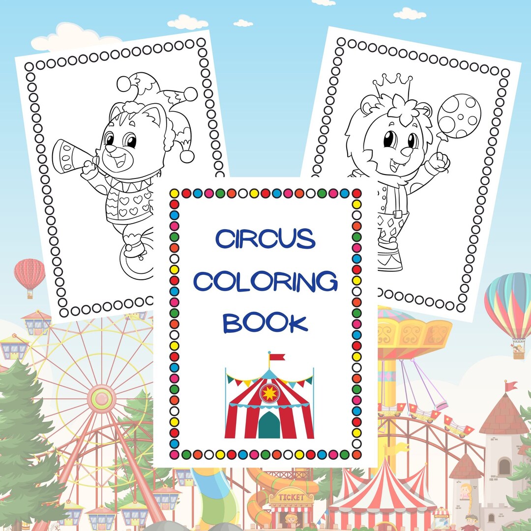 Printable Clown Coloring Pages for Kids and Adults 30 Pages Instant ...