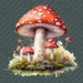 Watercolor Toadstools PNG Clipart DIGITAL DOWNLOAD - Etsy