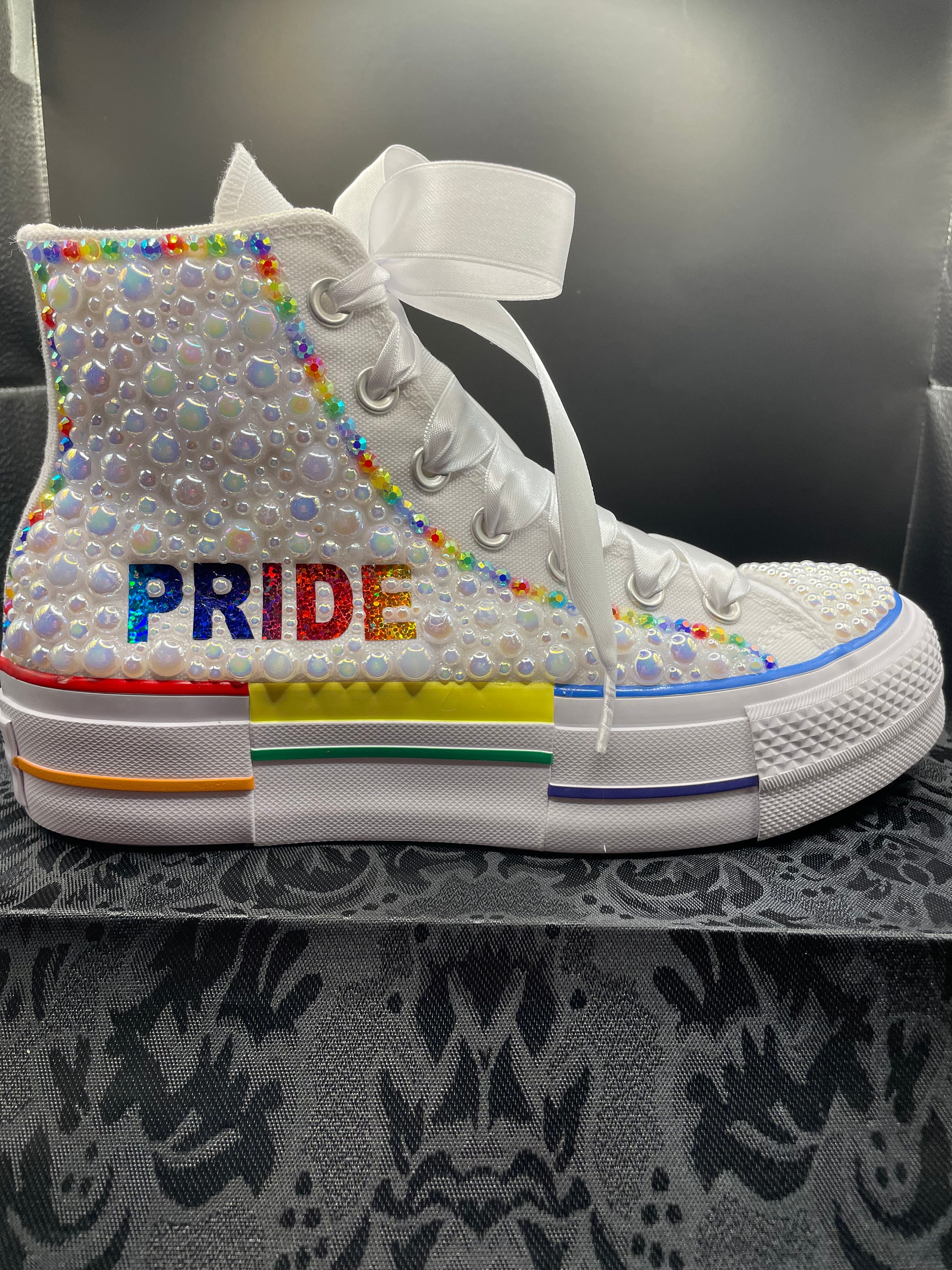 Custom Pride Converse, LGBTQ Sneakers, Pride Converse - Etsy