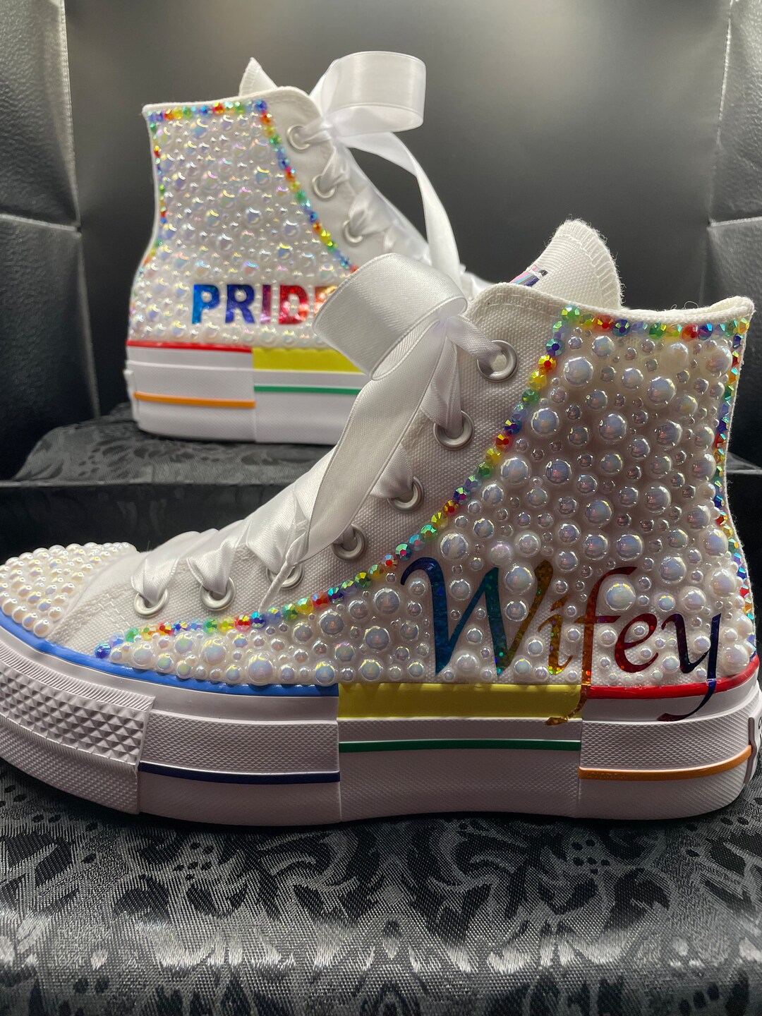 Custom Pride Converse, LGBTQ Sneakers, Pride Converse - Etsy