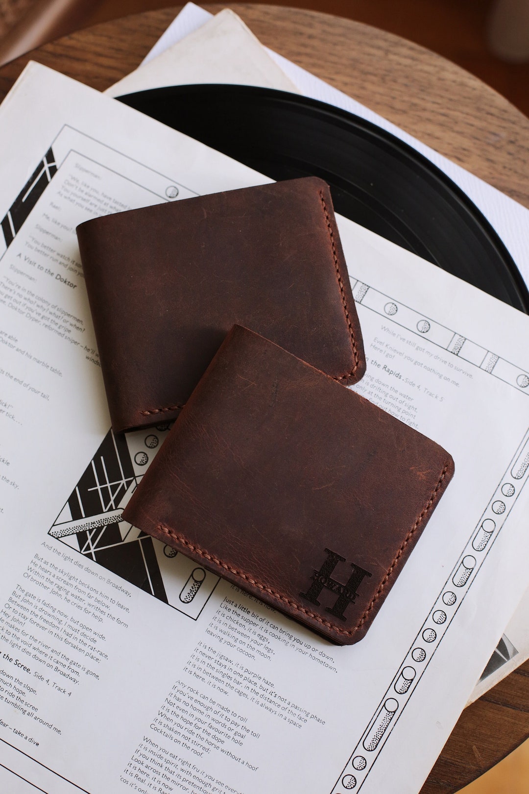 Handmade Men Wallet, Personalized Wallet for Men, Engraved Wallet ...