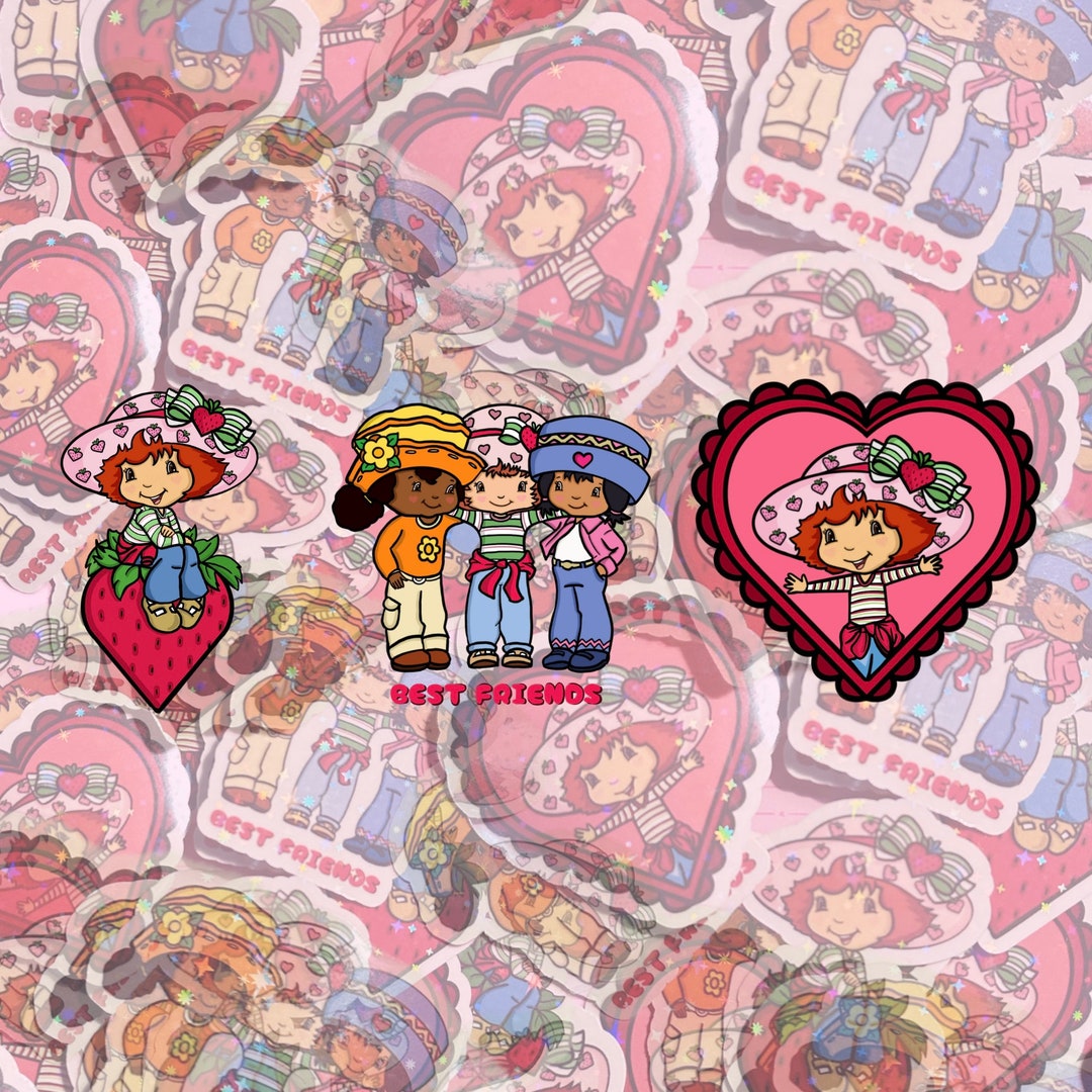 Strawberry Girl Stickers Sticker Pack Pink Stickers Best Friends ...