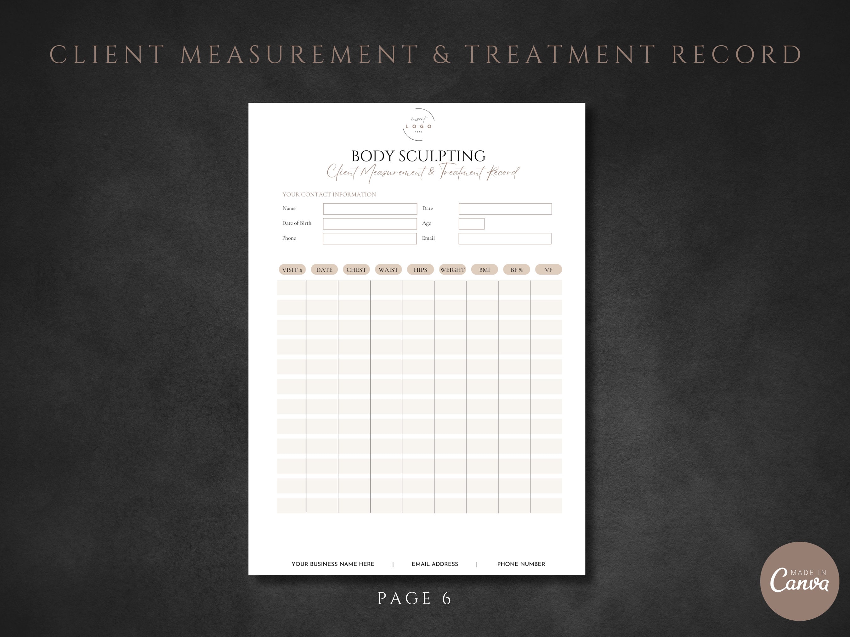 Body Sculpting Intake Forms, Body Contouring Consultation & Consent ...