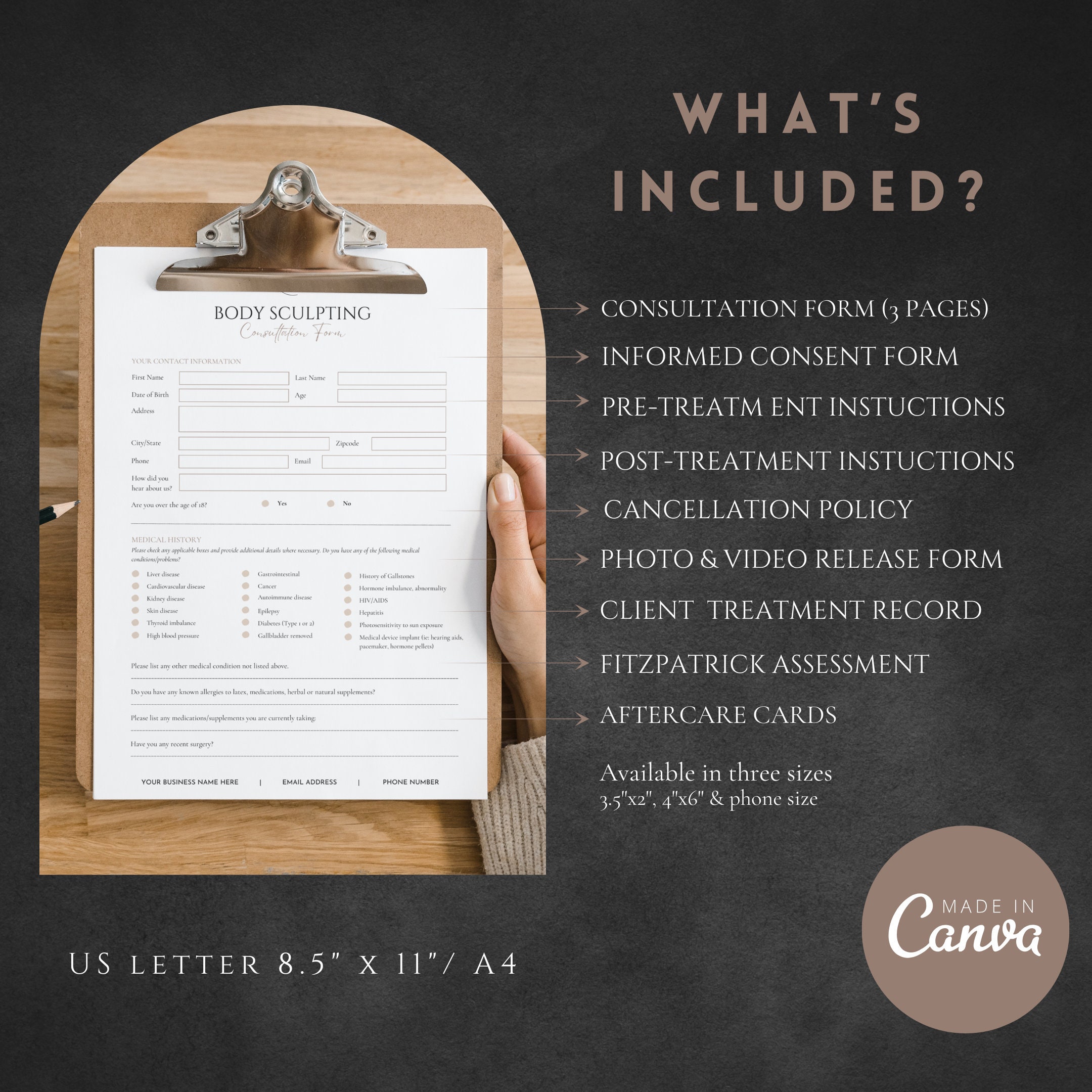 Laser Hair Removal Consent Forms, Laser Hair Reduction Informed Consent ...