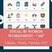 Final /R/ Words “AR” Sound Worksheet for Speech Therapy (editable ...
