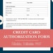 Credit Card Authorization Form for Speech Therapy (editable, Fillable ...