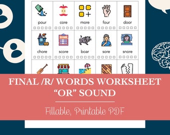 Final /r/ Words - "ar" Sound in Sentences Worksheet for Speech Therapy ...