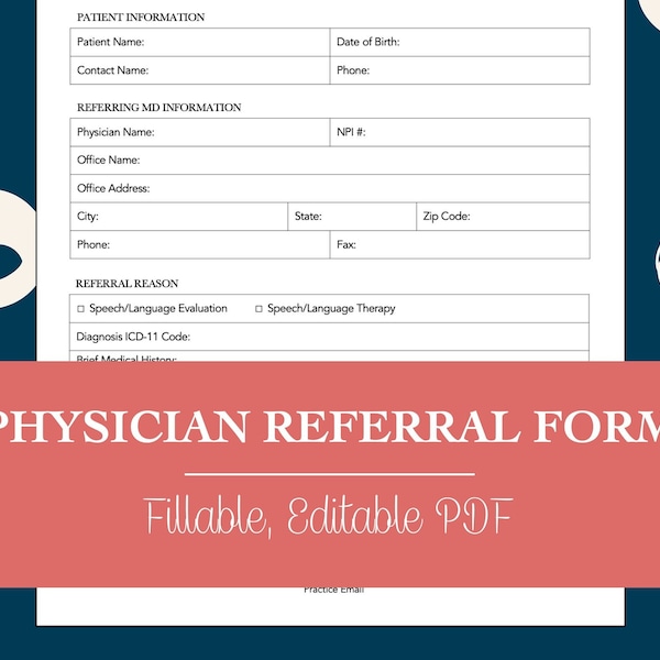 Letter of Medical Necessity for Speech Therapy editable, Fillable ...