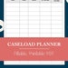Caseload Planner Worksheet for Speech Therapy (editable, Fillable ...