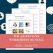 WH- Questions Worksheet Bundle for Speech Therapy (editable, Fillable ...