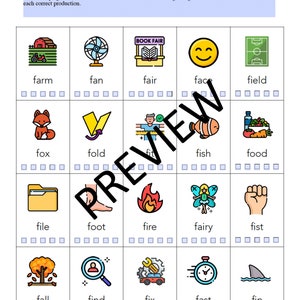 Letter F Beginning Sound Worksheet for Speech Therapy (printable PDF ...