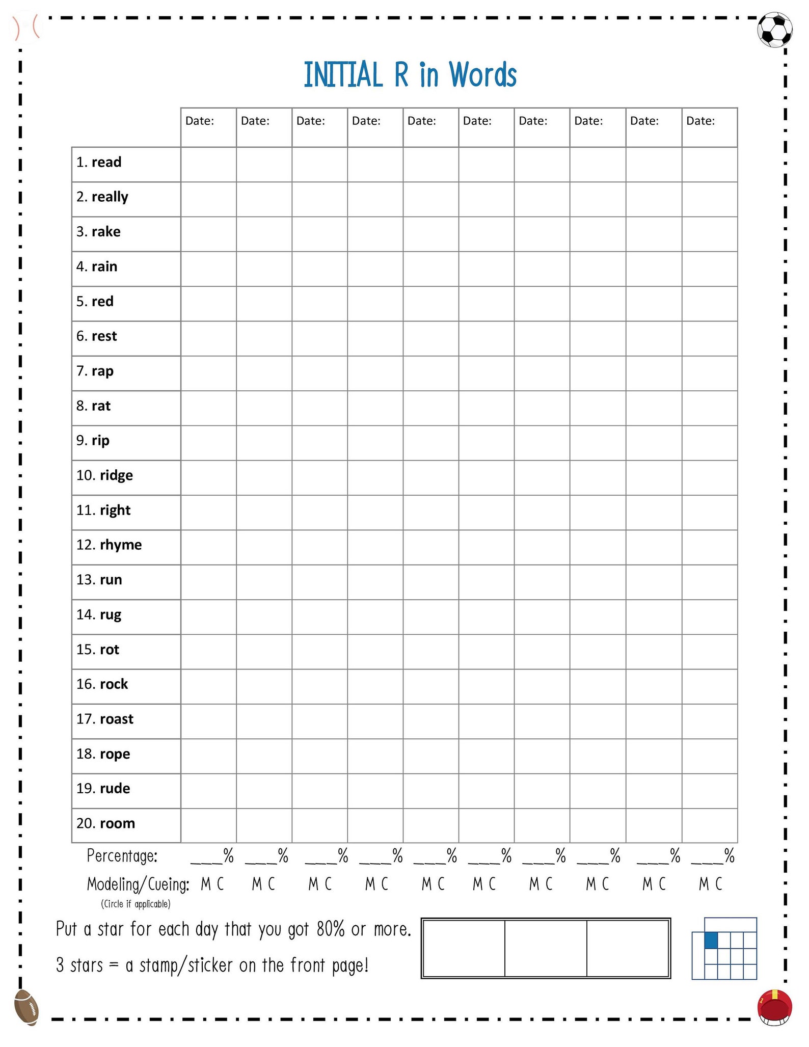 R Sound Articulation Progress Worksheets Bundle for Speech Therapy ...