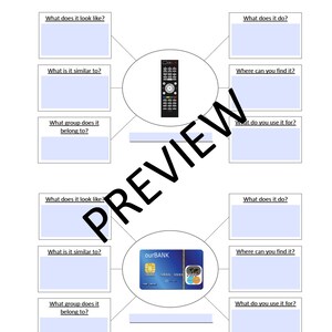 Semantic Feature Analysis Worksheet for Speech Therapy (editable ...