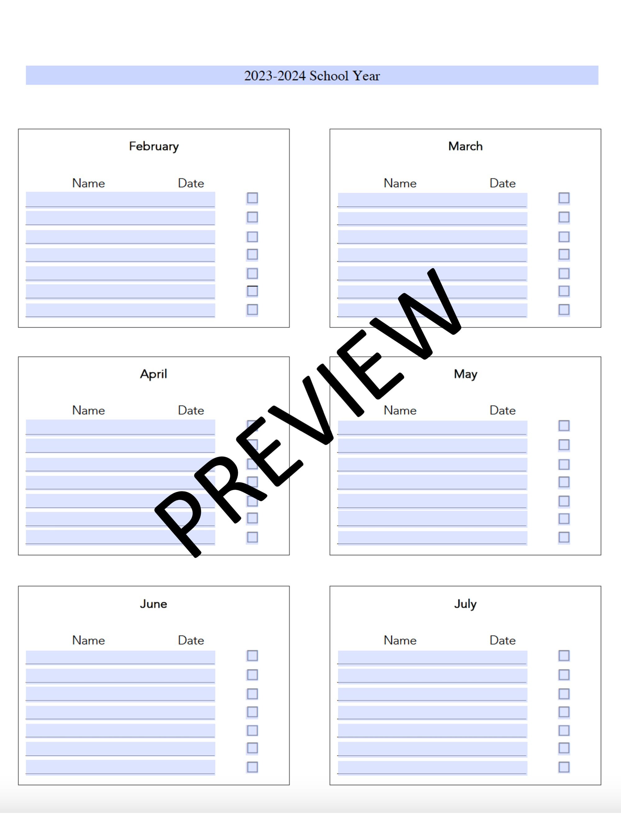 Yearly Meeting Planner for Speech Therapy (editable, Fillable ...