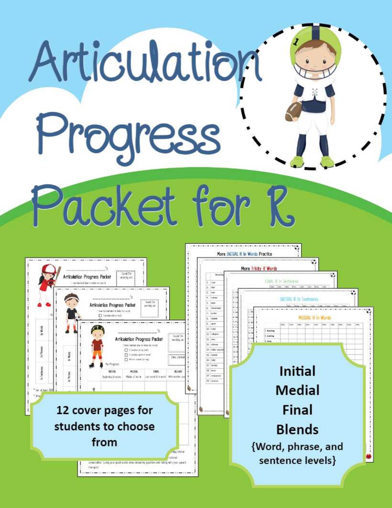 Vocalic /R/ Worksheets Bundle for Speech Therapy (editable, Fillable ...