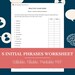 Semantic Feature Analysis Worksheet for Speech Therapy editable ...