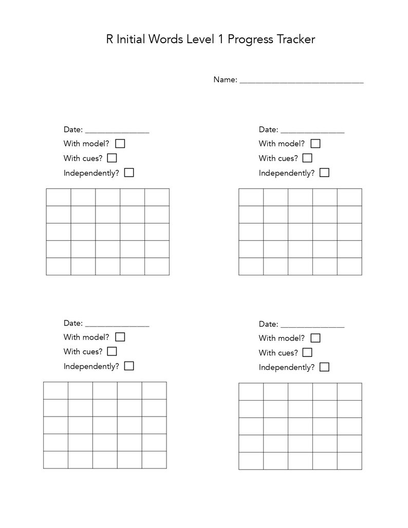 Vocalic /R/ Worksheets Bundle for Speech Therapy (editable, Fillable ...