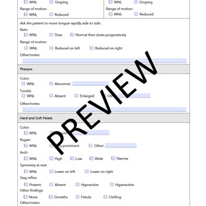 Oral Motor Assessment Worksheet for Speech Therapy (editable, Fillable ...